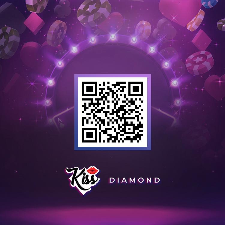 Kiss Diamond QR Code | Scan To Register.